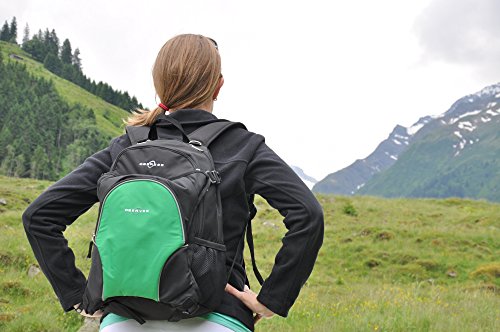 Rio Diaper Backpack with Baby Bottle Cooler and Changing Mat, Shoulder Baby Bag, Food Cooler, Clip to Stroller (Black/Green) - Obersee