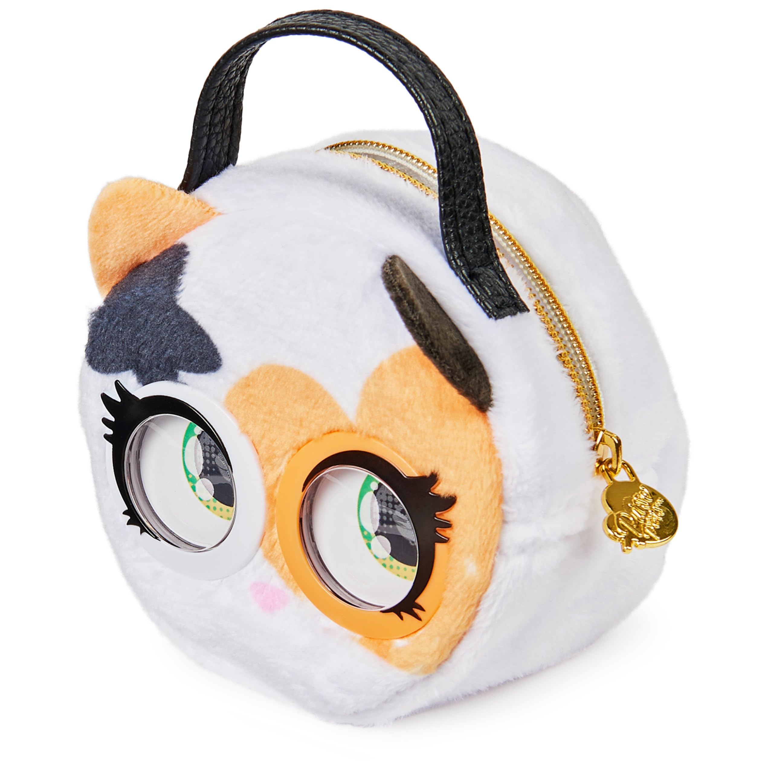 Purse Pets Micros, 24K Kitt-tea Stylish Small Purse with Eye Roll Feature, Kids Toys for Girls Aged 5 and up