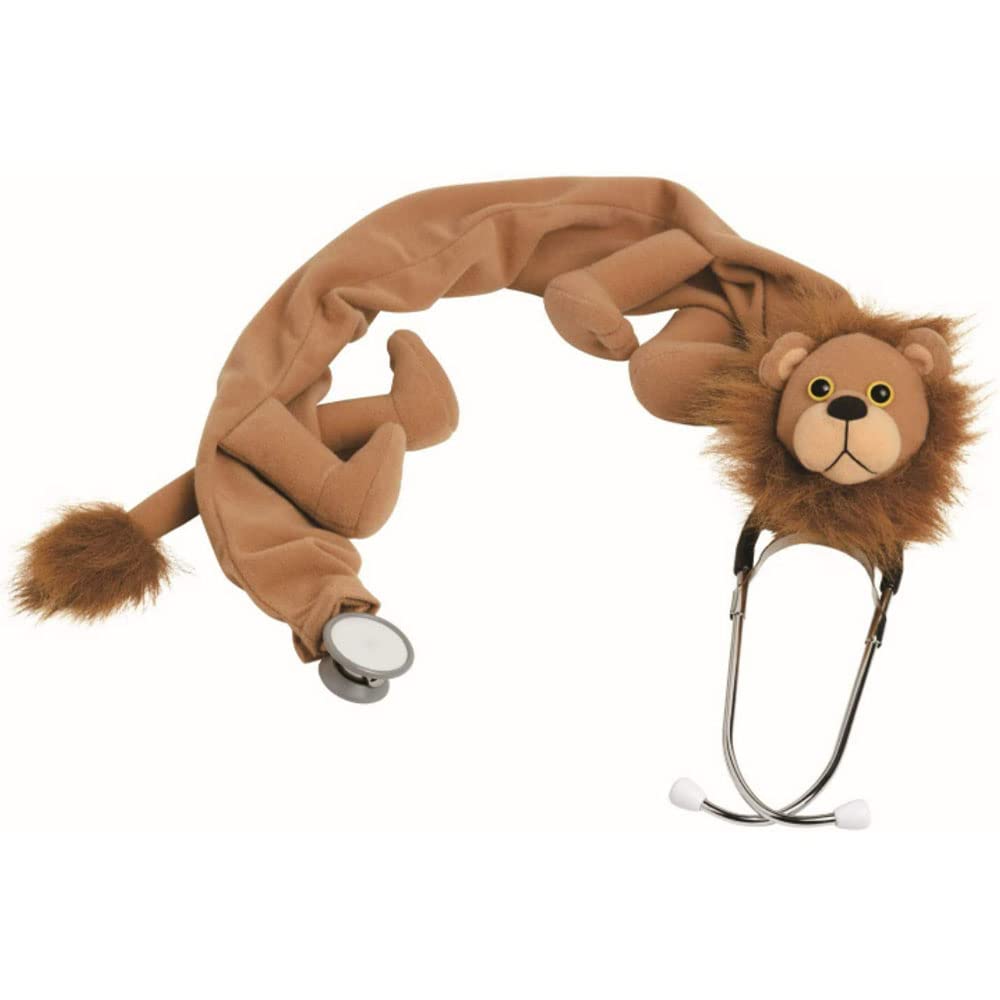 Pedia Pals Lion Stethoscope Cover for Nurses & Doctors – Soft, Washable & Fun Animal Design to Comfort Kids – Universal Fit for Standard Stethoscopes Animal Cover, Latex-Free & Safe for Children