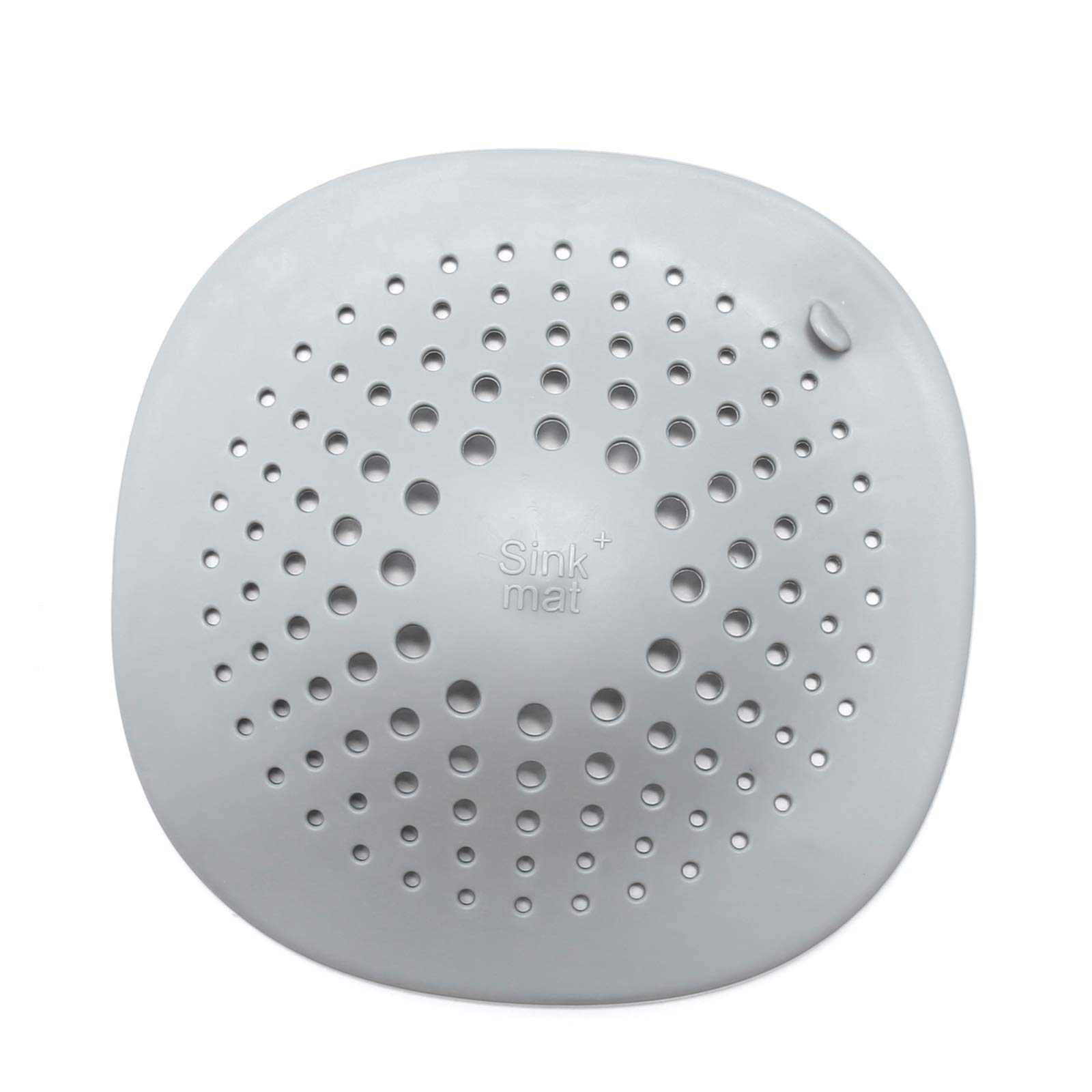 CADUFUELLY 2 Pack Hair Catcher Sink Filter Strainer Drain Stopper for Shower Silicone Hair Stopper, Sink Strainer Filter, Flat Strainer Stopper with Suction Cups for Bathroom, Kitchen, Bathtub
