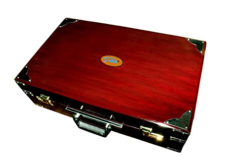 Non Scale Changer Harmonium LYDNSC-1 Concert Folding Auto Push Mohonlal Delux Double Reed 9Stopper 3 1/2 Octaves Burma Teak Wood Brass Work 7 Part Blow With Padding Bag buy only from LYDIAN