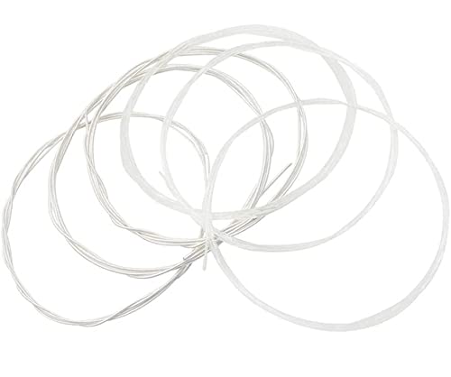 TUOREN 5 Sets of 6 String Guitar Strings Replacement Nylon String for Classical Guitar (3 Clear Nylon and 3 Nylon Core Alloy Winding)