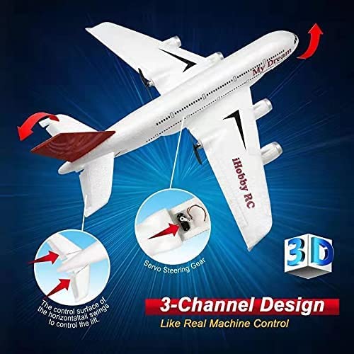 Landbow Remote Control Airplane β 2.4Ghz 3 Channels RC Plane Ready to Fly, 410mm Wingspan 6-Axis Gyro RC Airplane for Kids & Adults, Stability Flight RC Aircraft for Beginner
