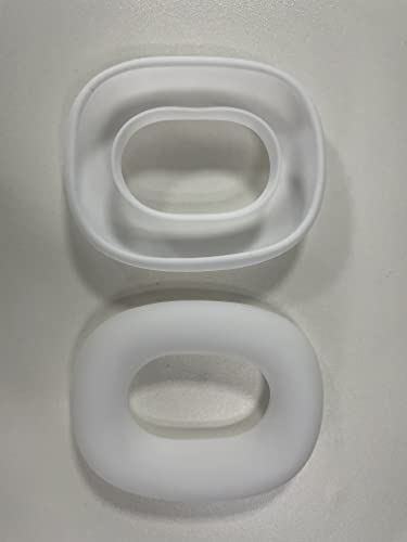 CONVELIFE Replacement Soft Silicone Ear Pads Internal Earpads Cushions Protectors Covers Accessories Compatible with Apple AirPods Max Headphones - White