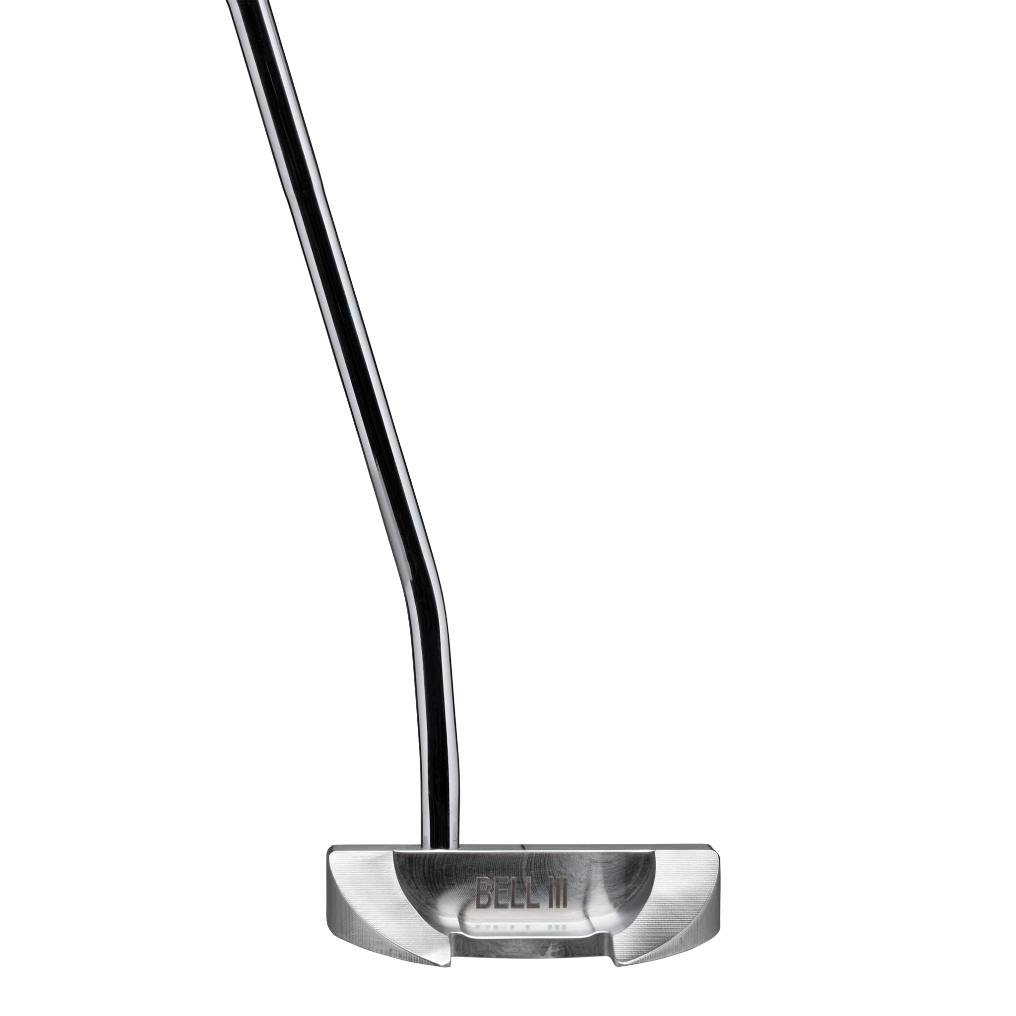 Bell Putters III H-365 Half-Offset CNC Milled Half-Mallet Standard Golf Putter + Winn Dri-Tac Dark Gray Midsize Grip (Right, 34)