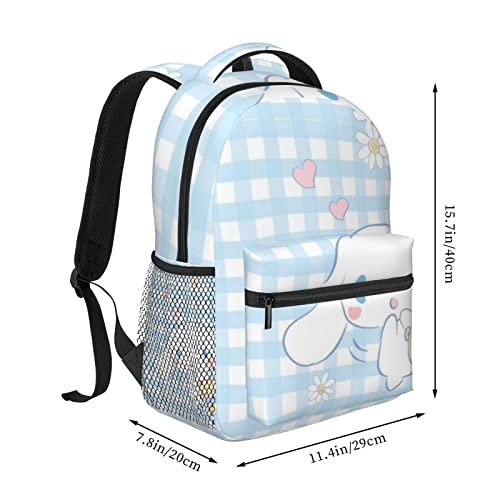 DIEZ Cinnamoroll Backpack Withe Side Pokect Large Suitable For Men Women hiking Camping Picnic Kawaii Gifts