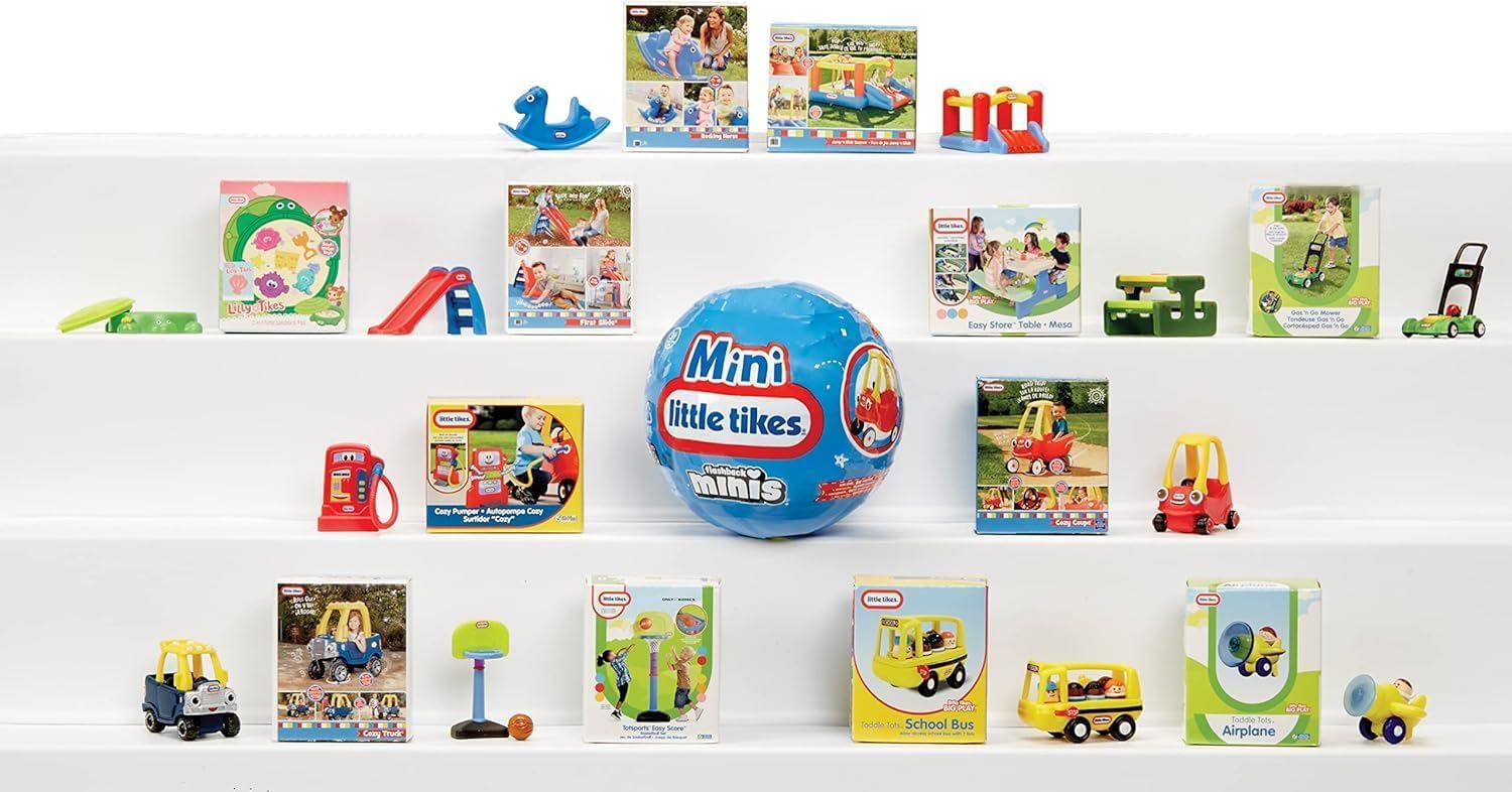 MGA's Miniverse Little Tikes Minis - 2 Little Tikes Minis in Each Pack, Blind Packaging Doubles as Display, Retro Nostalgia, Collectors Ages 3 4 5 6