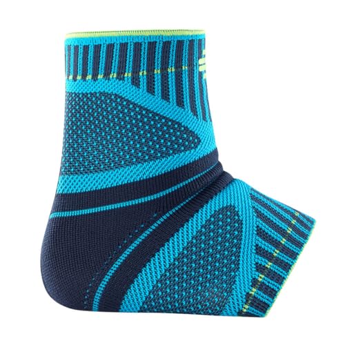 Bauerfeind Sports Ankle Support Dynamic - Ankle Compression Sleeve for Freedom of Movement - 3D AirKnit Fabric for Breathability - Premium Quality & Washable (S, Rivera)