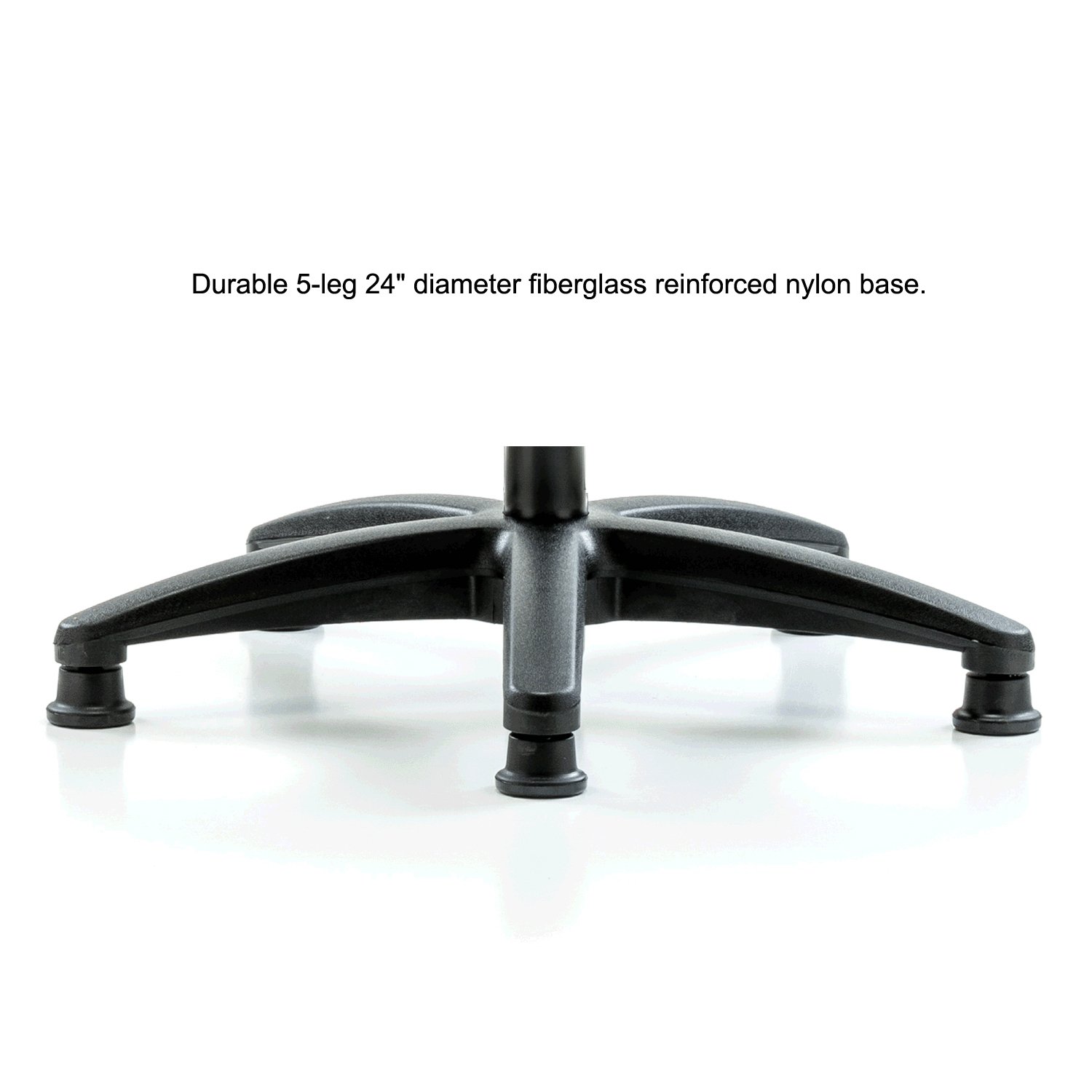 Perch Dental Stool Adjustable Height with Procedure Arm and Foot Ring, Stationary Caps, Counter Height (Gray Vinyl)