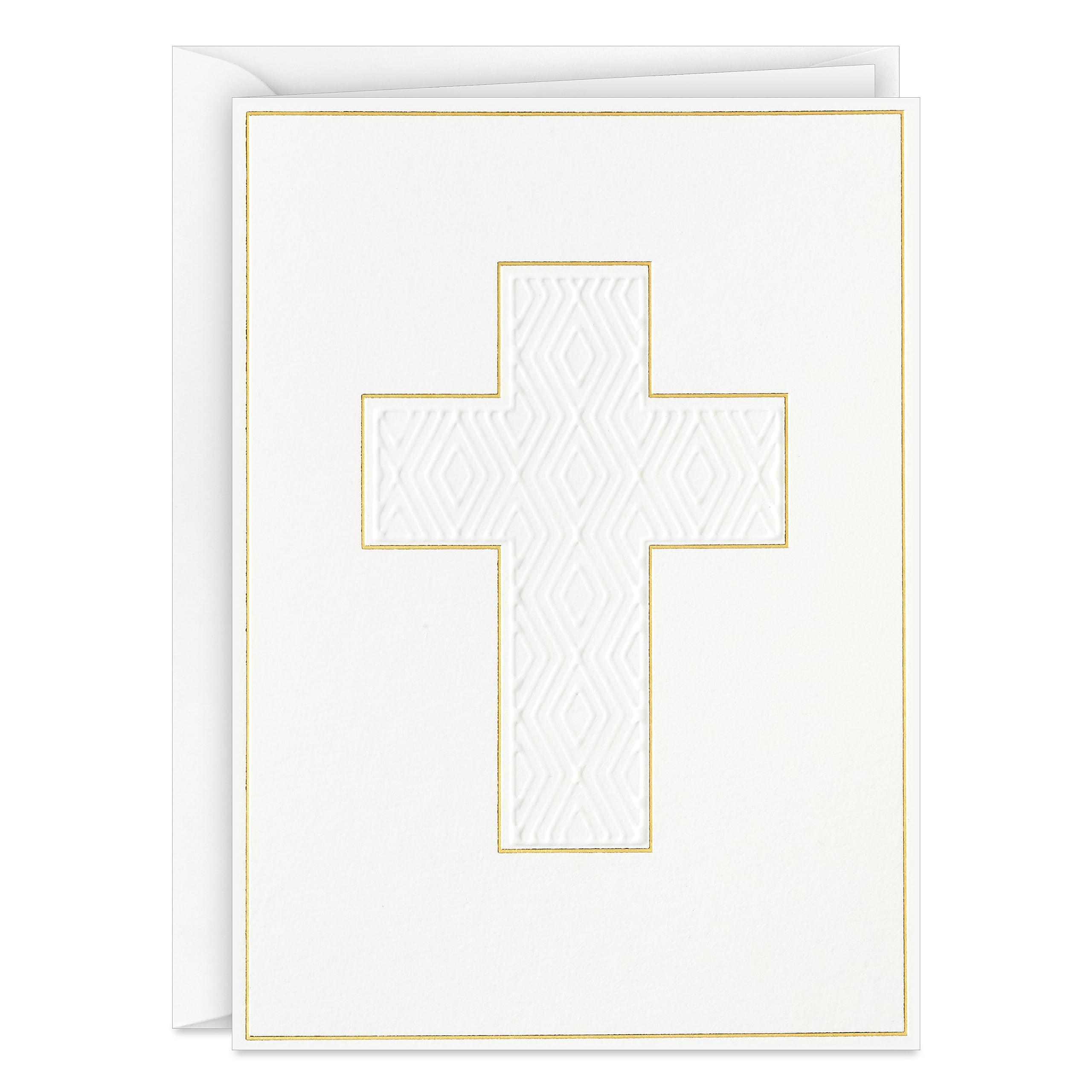 Hallmark Religious Easter Cards, Gold Cross (20 Blank Cards with Envelopes) for Confirmations, Baptisms, Weddings, Clergy Appreciation