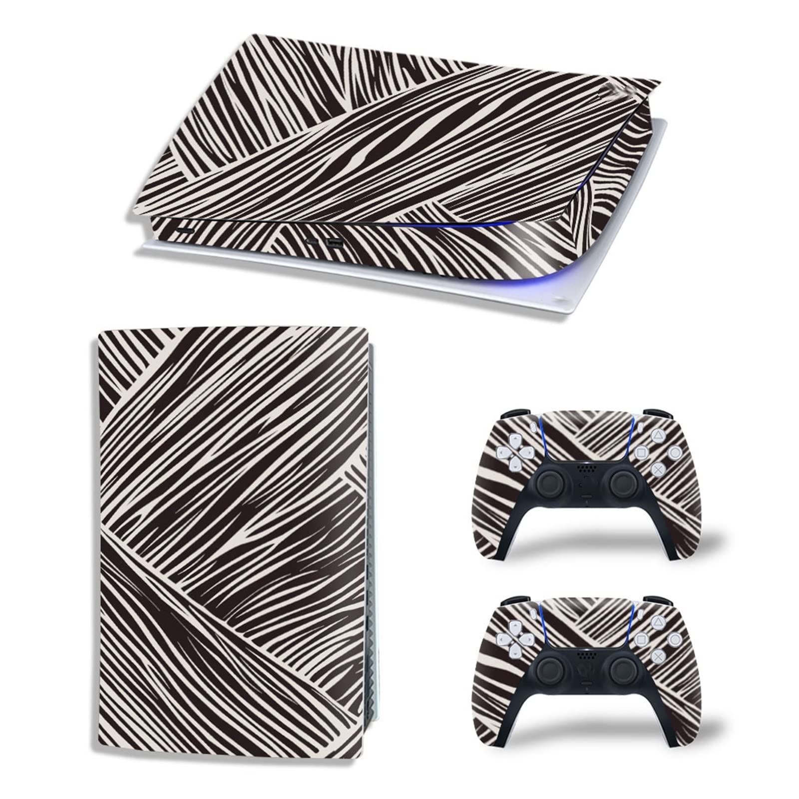 BUCEN Anime for PS5 Digital Edition Skin for Console and Controllers Vinyl Sticker Durable, Scratch Resistant, Compatible with for P-S5 26553 Anti Scratch