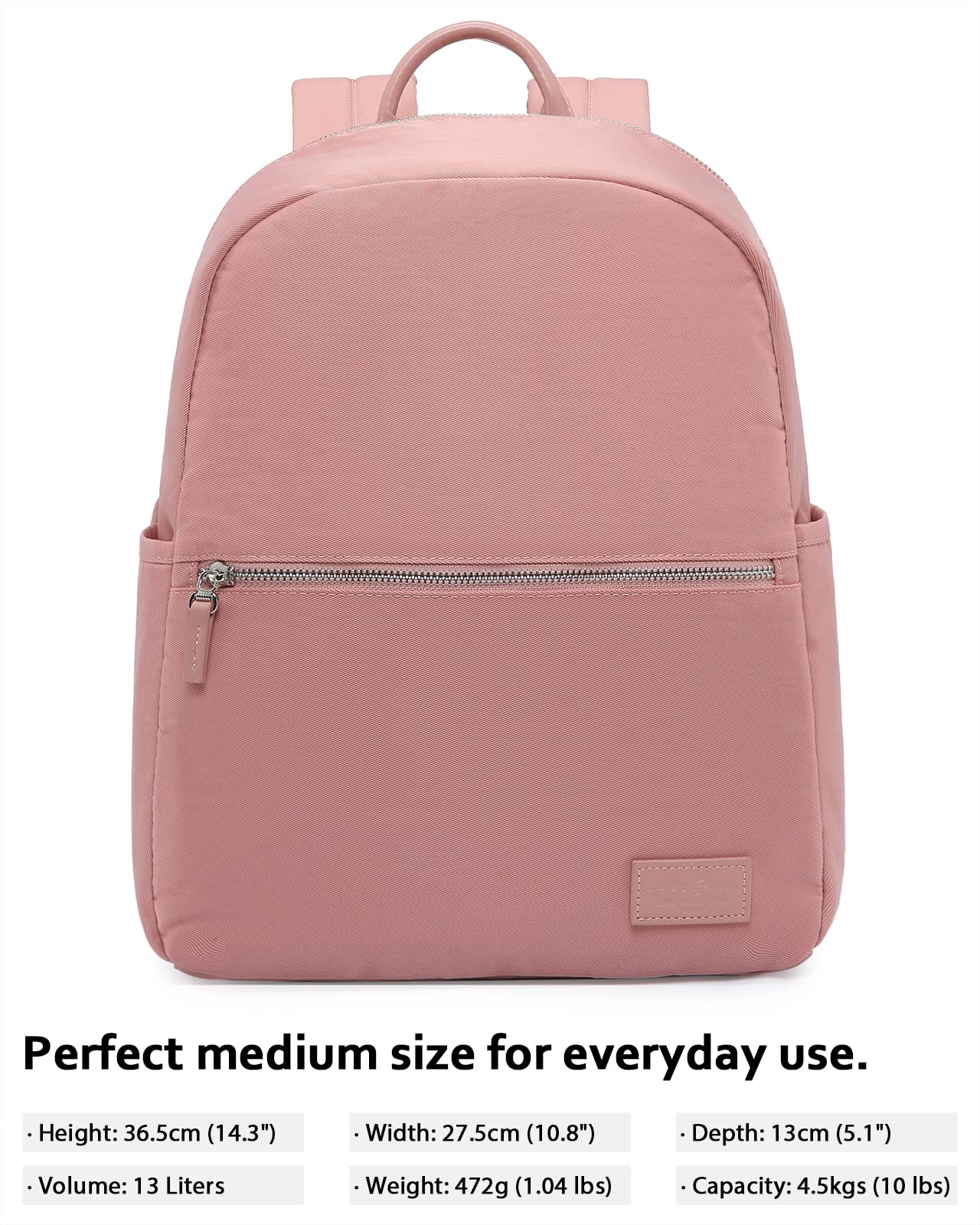 HotStyle 288s Chic Teacher Backpack, Compact & Stylish Daypack Purse for Women, Ash Grey