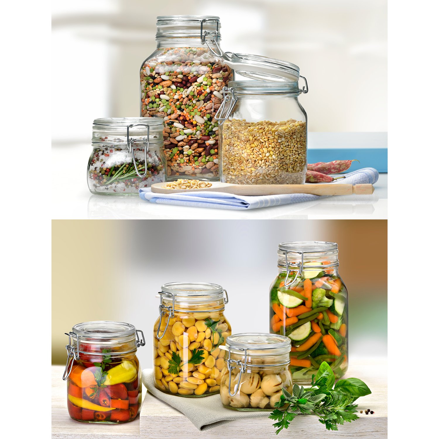 Bormioli Rocco Clear Fido Jar, 50.75 Oz, 50.75 Ounce