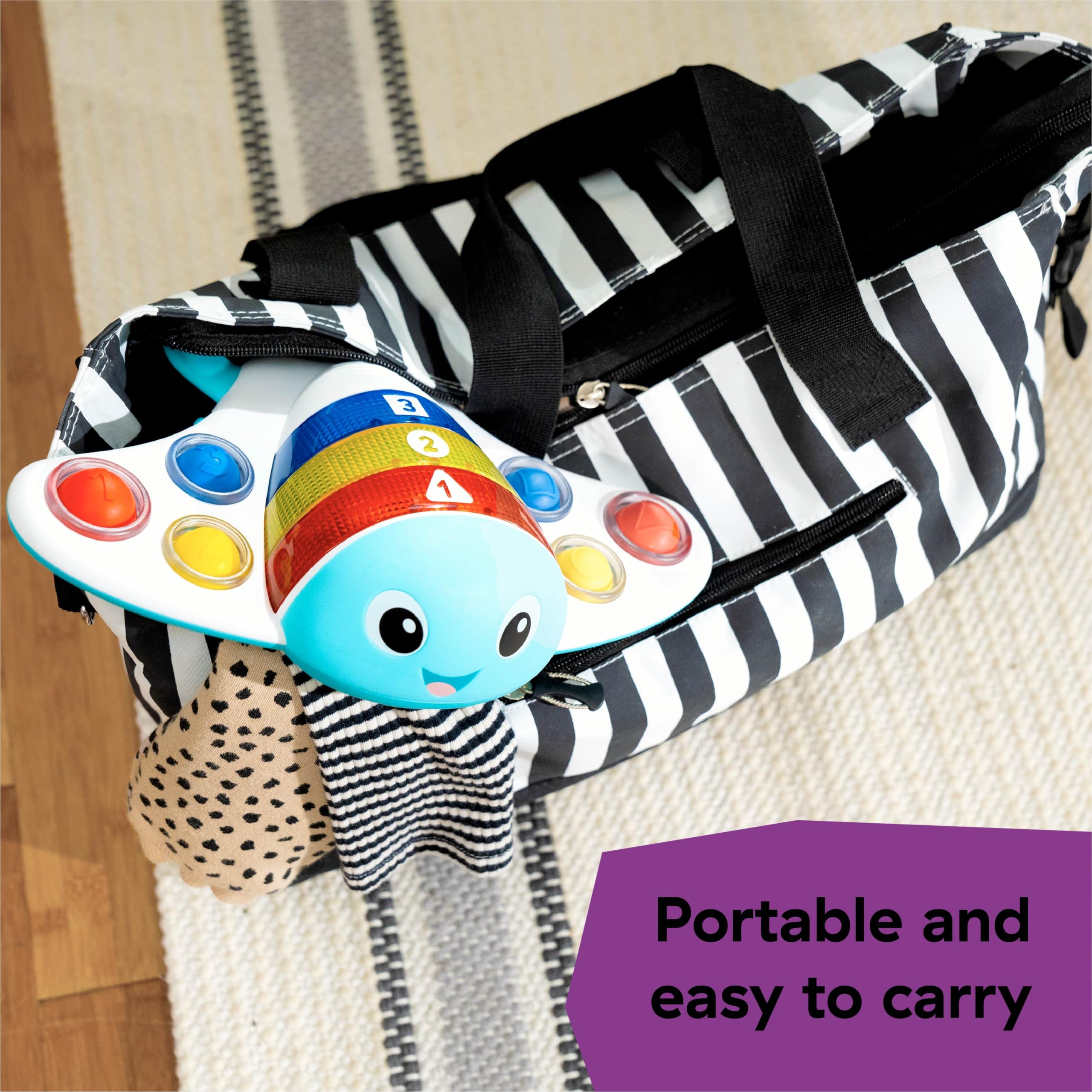 Baby Einstein Ocean Explorers Pop & Explore Stingray Popper Toy, Ages 6 Months and up