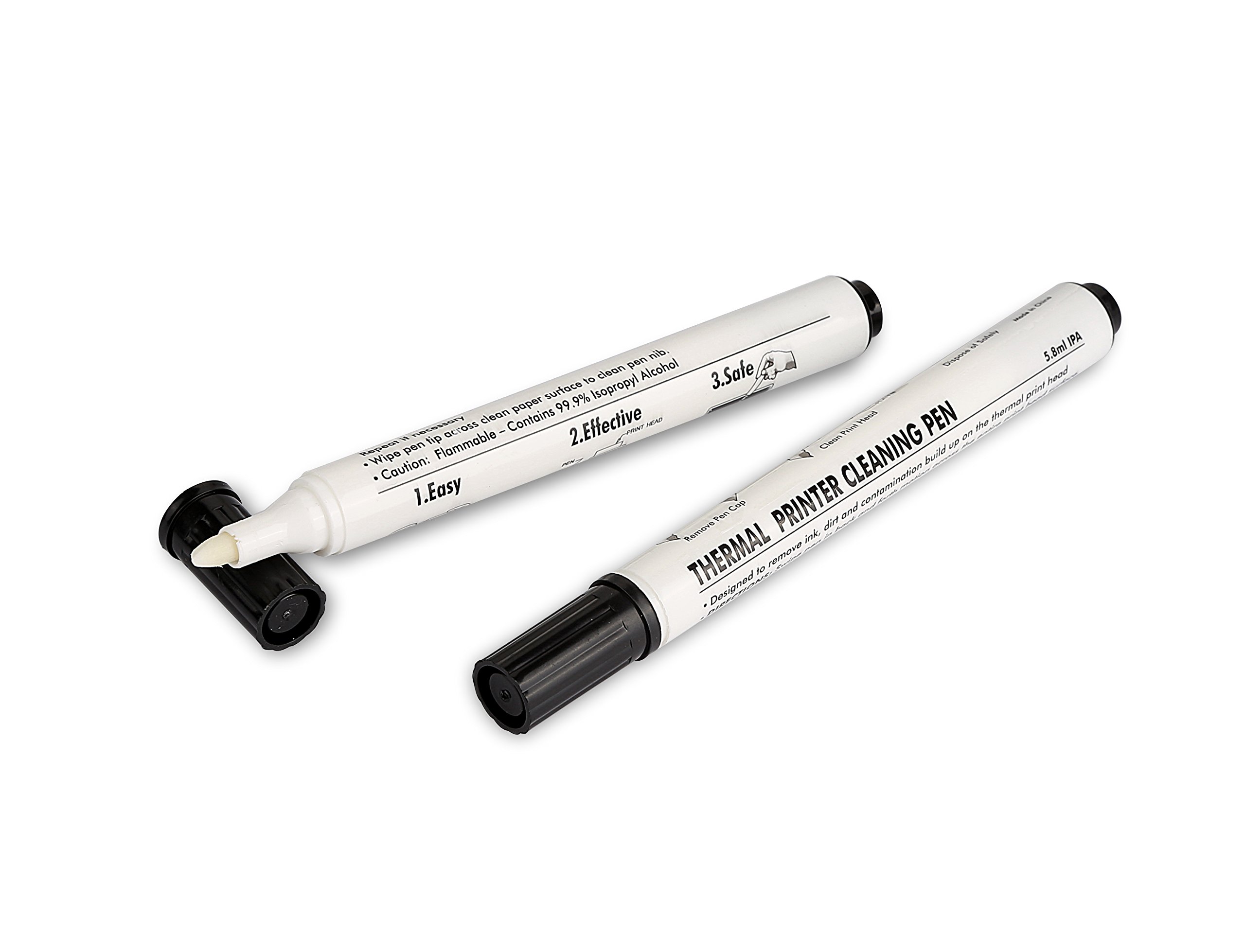 Zetek Printhead Cleaning Pens 105950-035 for Zebra Card Printers Thermal Printer, Box of 12pcs