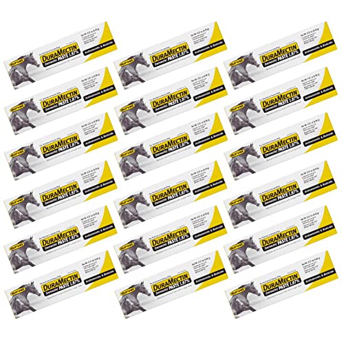 Durvet Duramectin Wormer for Horses. ((18-Pack)). Paste 1.87%. Each 0.21-Oz Tube Deworms Up to One 1250-lb Horse.