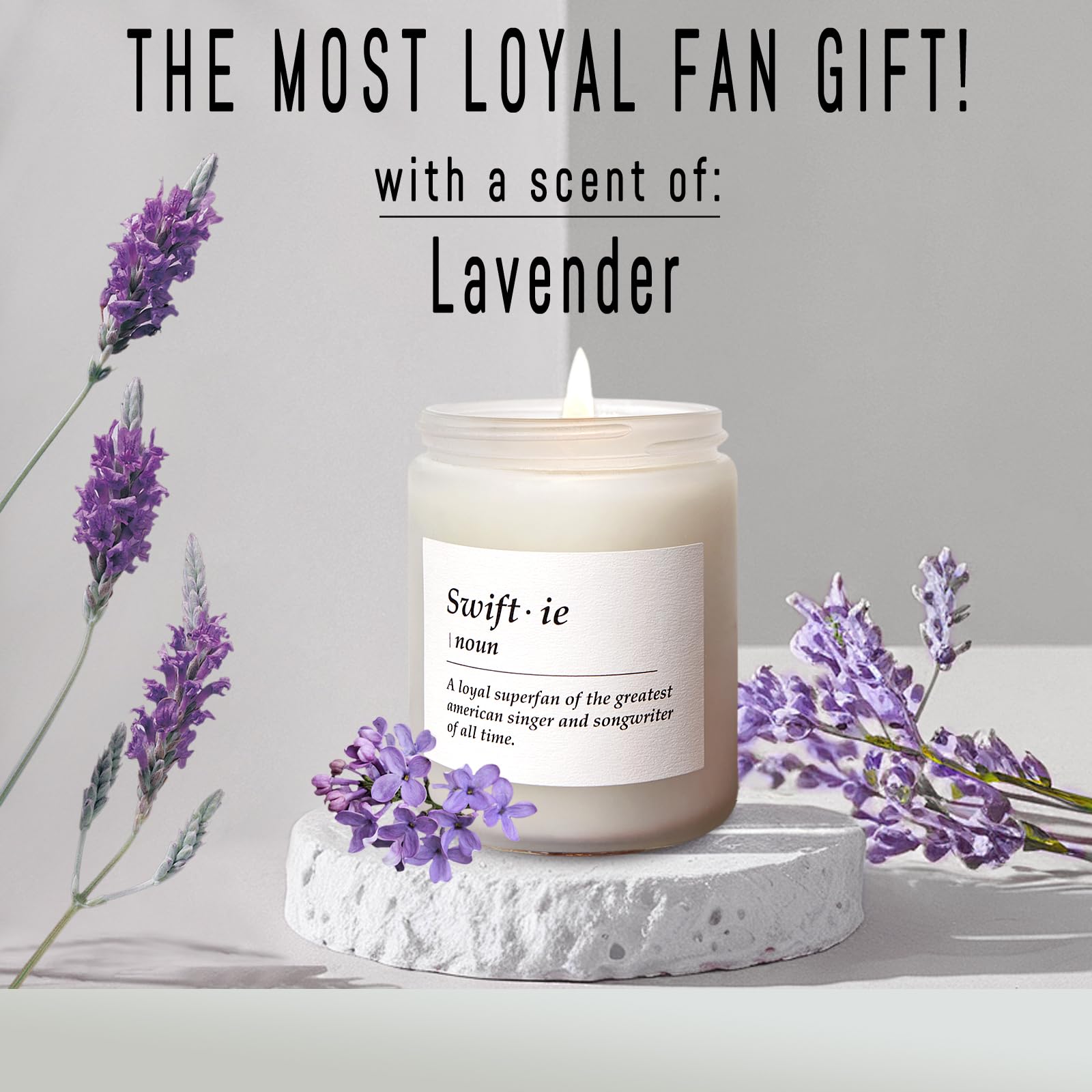 Birthday Scented Candle Gift/Party Decorations Lasting Candle for Best Era 9oz Pure Soy Wax Handcrafted,Candle Cool Gifts Idea。