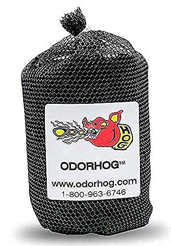 OdorHog Vent Stack Pipe Filter 4.0" Mushroom Cap and Activated Carbon Mesh Replacement Filter Bag 4" Inch Bundle