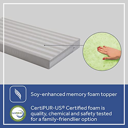 Sealy Butterfly 2-Stage Waterproof Baby Crib & Toddler Mattress - CERTIPUR-US Certified Foam - Made in USA, 52"x28"