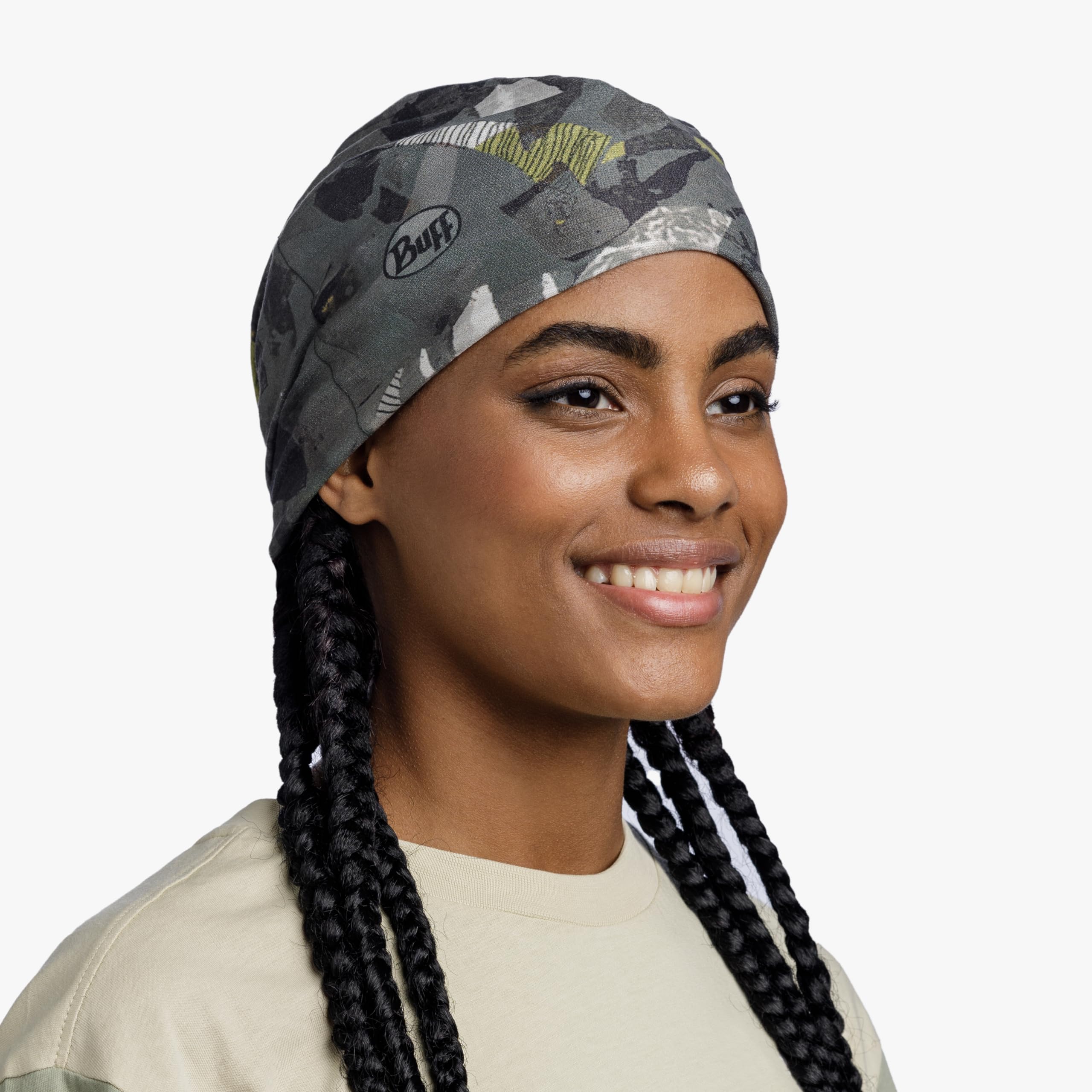 BUFF CoolNet UV Neck Gaiter, UPF 50 Sun Protection, Breathable, Cooling Bandana, Versatile, Quick Dry Face Mask, Hetch Forest, Adult Size