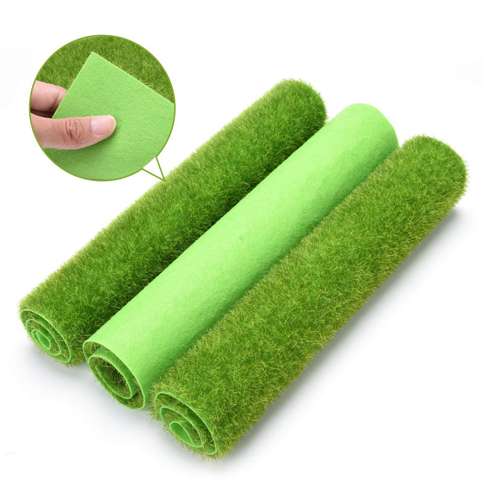 Estink Artificial Turf, Outdoor Carpet Synthetic Miniature Garden Ornament DIY Craft Rug Landscaping Artificial Lawn for DIY Micro Landscaping and Mini Gardening Props, 6 x 6inch