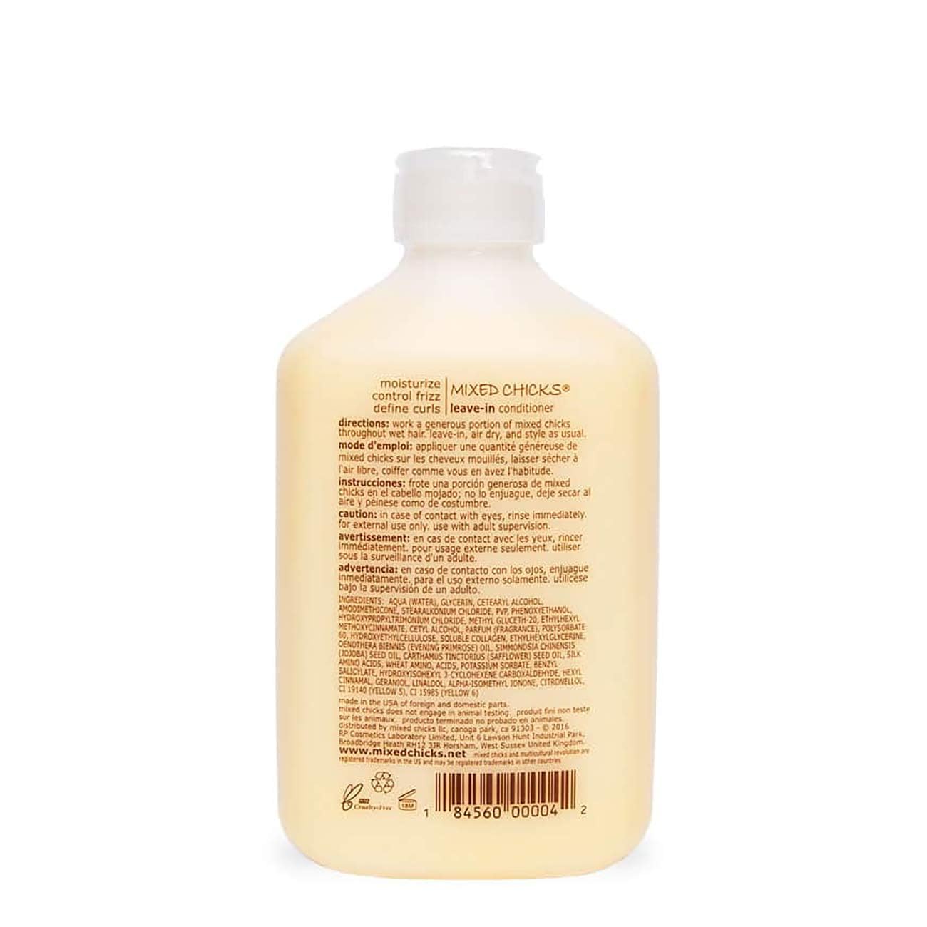 Mixed Chicks Quad Pack - Shampoo 10 fl. oz., Deep Conditioner, 8.0 fl. oz., Leave-In Conditioner, 10 fl. oz., Hair Silk, 1.7 fl. oz