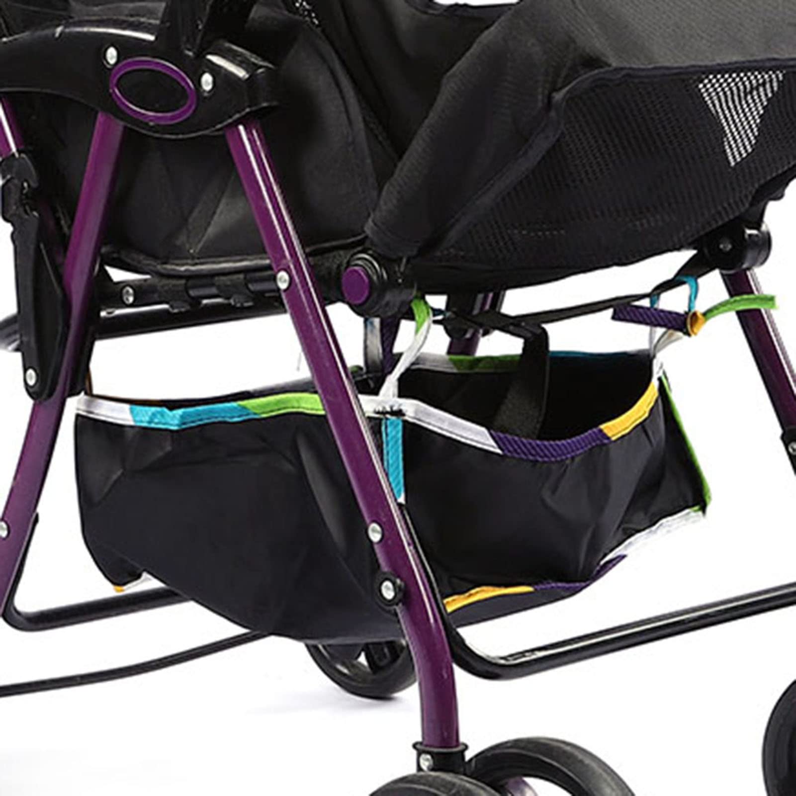Biitfuu 1Pc Baby Stroller Basket Baby Pushchair Pram Bottom Basket Shopping Storage Case Organizer Bag