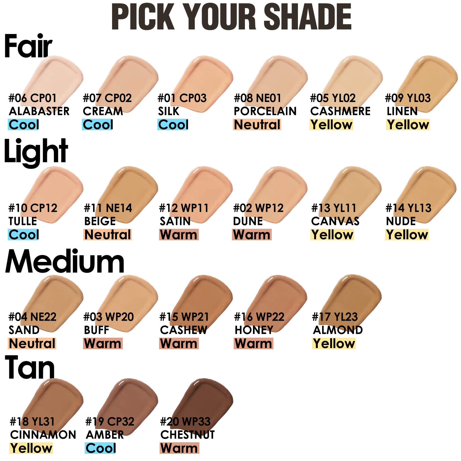 FOCALLURE PerfectBase Lasting Poreless Liquid Foundation, Medium to Full Coverage with Matte Finish, Covers Blemishes & Under-Eye Circles for All Skin Types, WP12 Dune