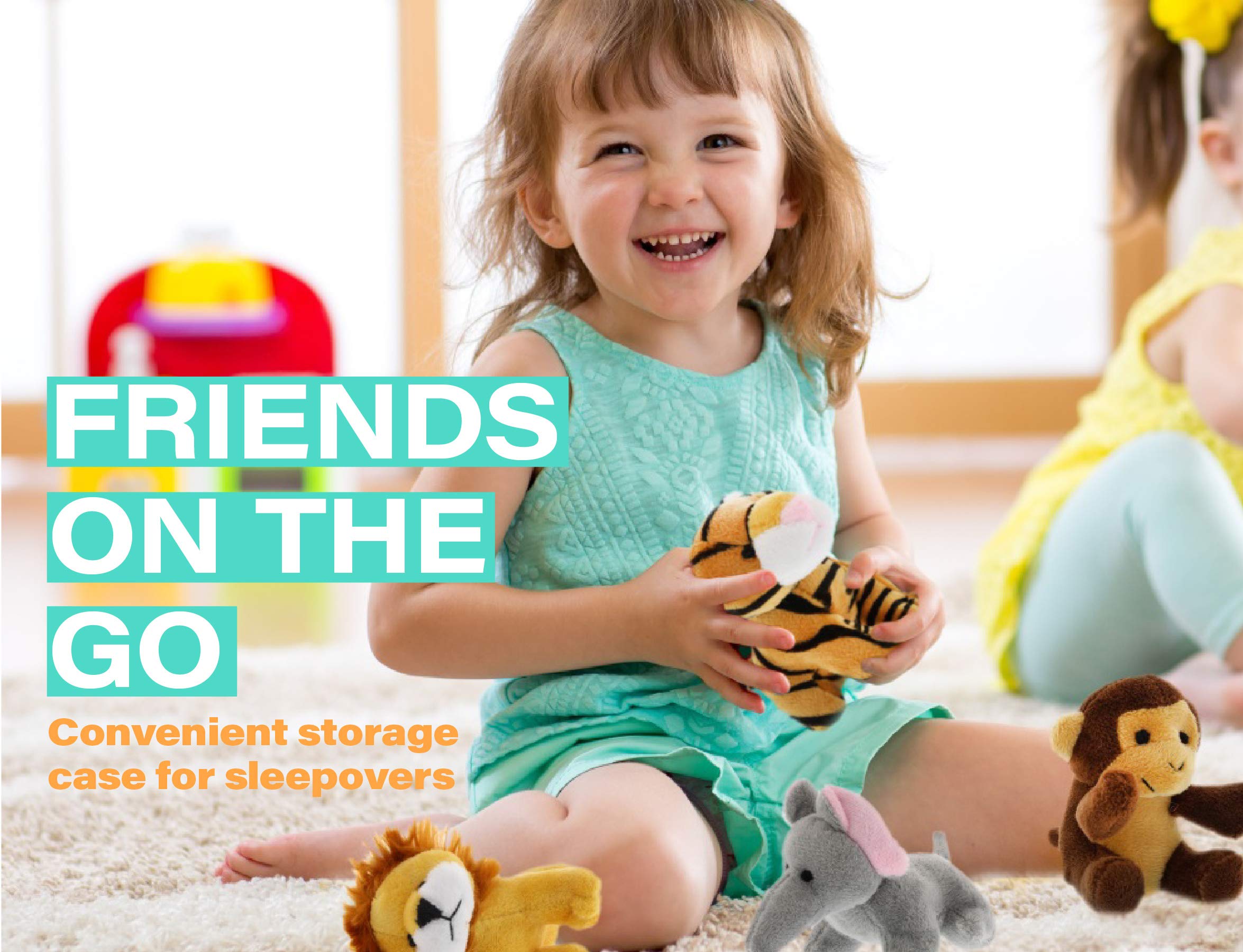Etna Plush Buzzing Bees Toy - Cute Soft Mommy Bee Carrier Holds 4 Baby Bee Dolls, Squeeze Activated Sounds