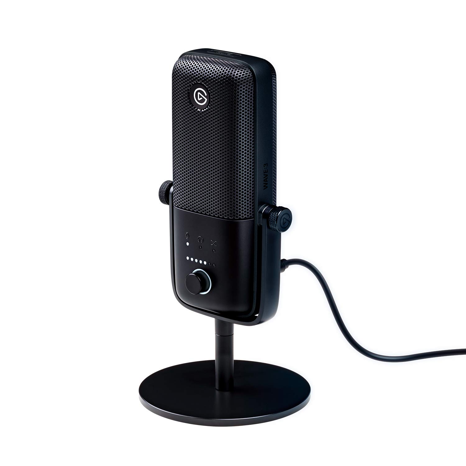 Elgato Wave:3 – USB Condenser Microphone and Digital Mixer with Elgato Wave Shock Mount: Maximum isolation from vibration noise, steel chassis