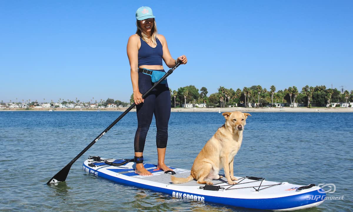 Bay Sports 2022 Model 10'6" Explore - Premium Inflatable SUP Board Package - iSUP with Fibreglass 3-Piece Adjustable Paddle and Helios Triple-Action Pump - DESIGNED in AUSTRALIA (Navy/Orange)