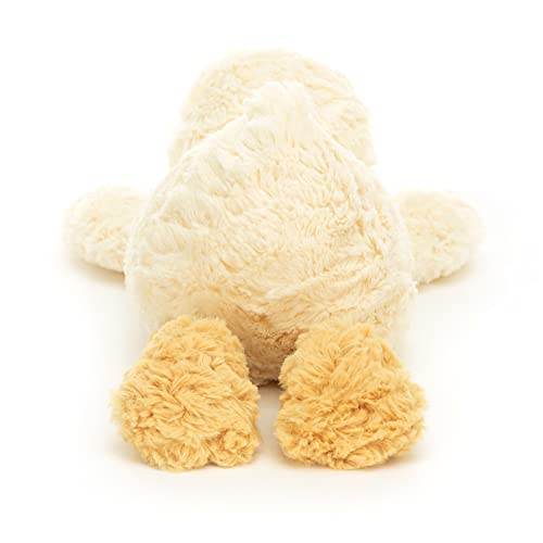 Jellycat Tumblie Duck Stuffed Animal, Medium 14 inches| Ducks and Ducklings Plush Toy | Classic Children's Gift