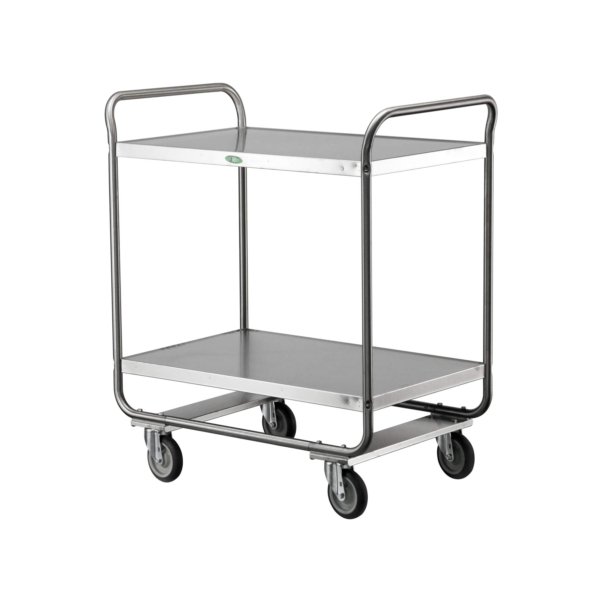 Lakeside Manufacturing 243 Utility Cart, Stainless Steel, 2 Shelves, 500 lb. Capacity (Fully Assembled)