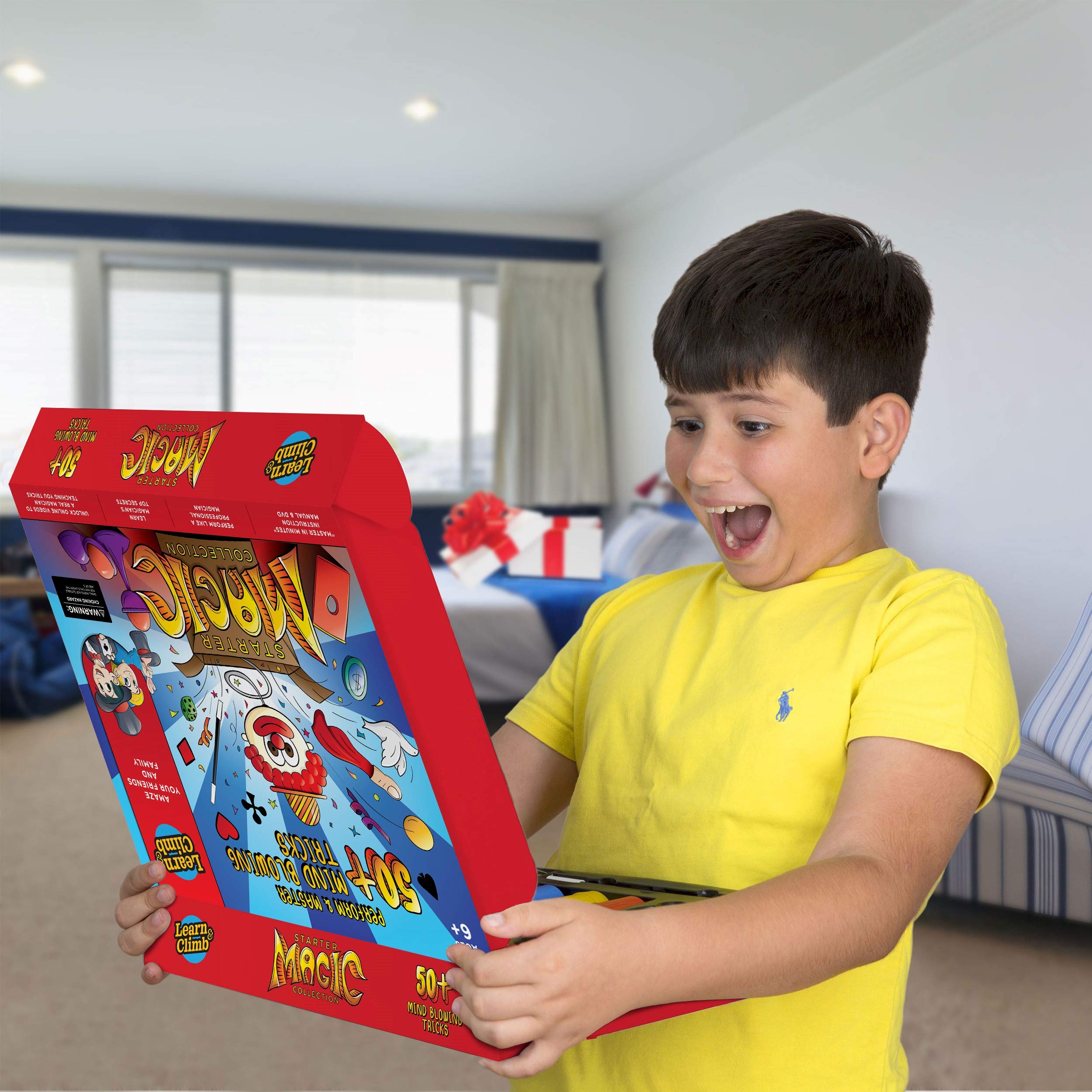 Learn & Climb Beginner Magic Kit for Kids Ages 4-8: Perform 50+ Amazing Tricks
