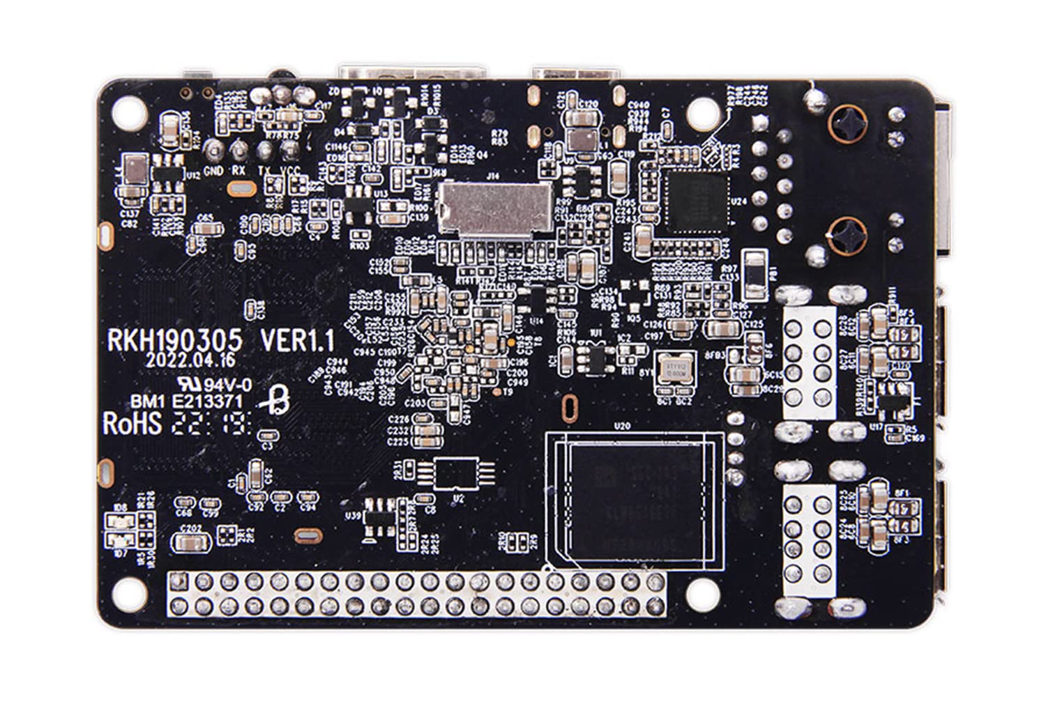 Geniatech XPI-3128 Single Board Computer, Embedded Computer Module, Development Board, Rockchip RK3128 Quad Core Cortex-A7 8GB WiFi, Card-sized High Performance Board