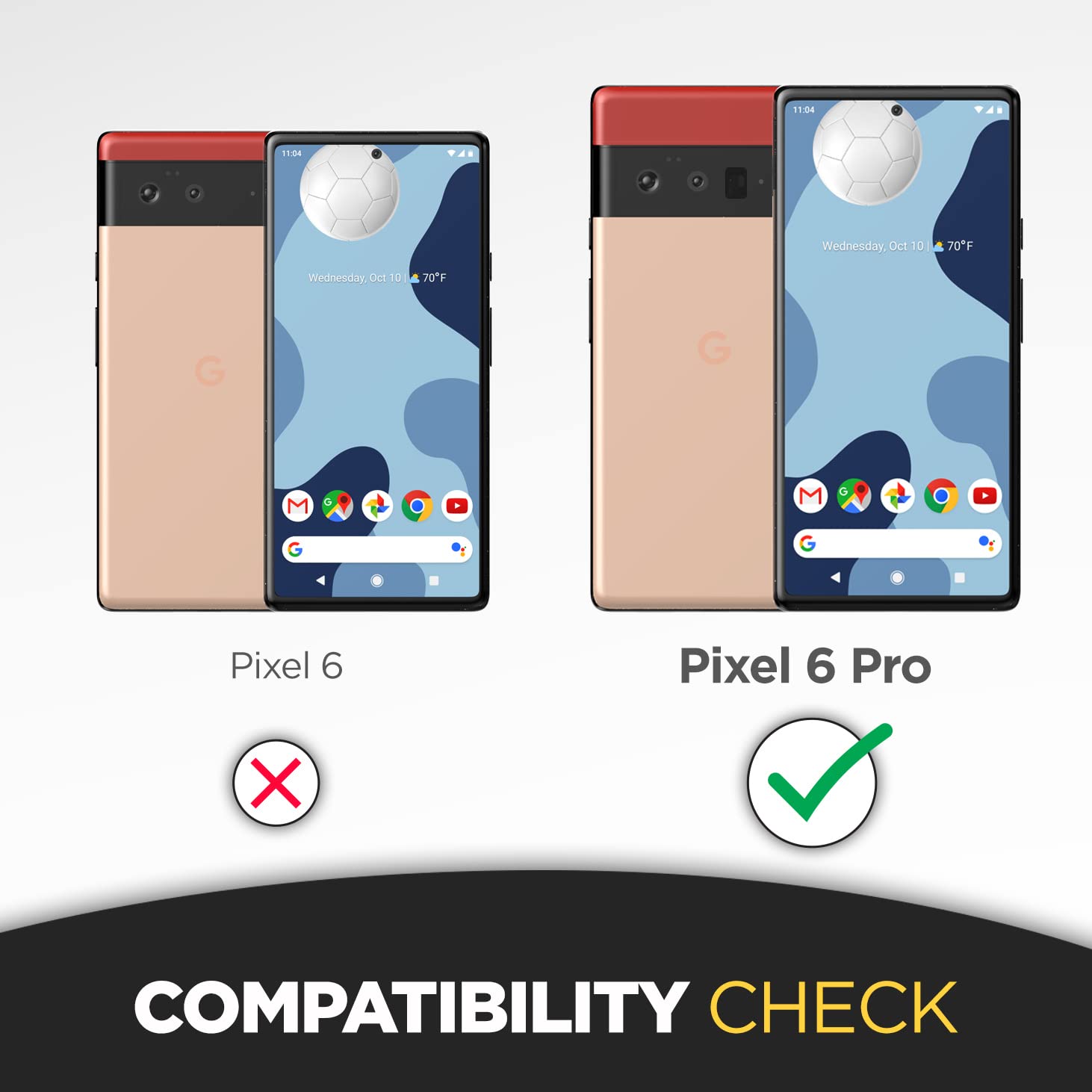 Encase Belt Clip Holster, Fits The Google Made Translucent Case (Pixel 6 Pro) Holster Only, Case Not Included
