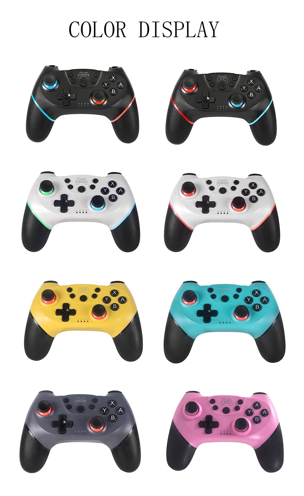 Bluetooth-compatible Pro Gamepad pink no box