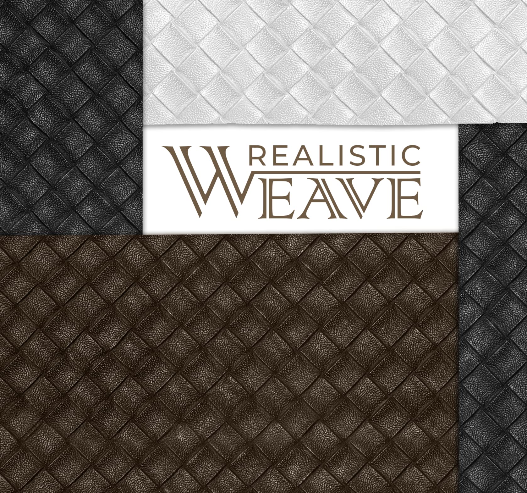 VViViD Artifical Marine Leather Embossed Lattice Weave Vinyl (White, 5ft x 54โ)