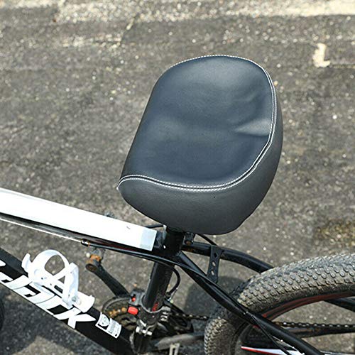 Bike Seat, Wide Large Bicycle Saddle, Ergonomic Universal Replacement Bike Seat Comfortable Bicycle Saddle Pads Waterproof Shock (Black)