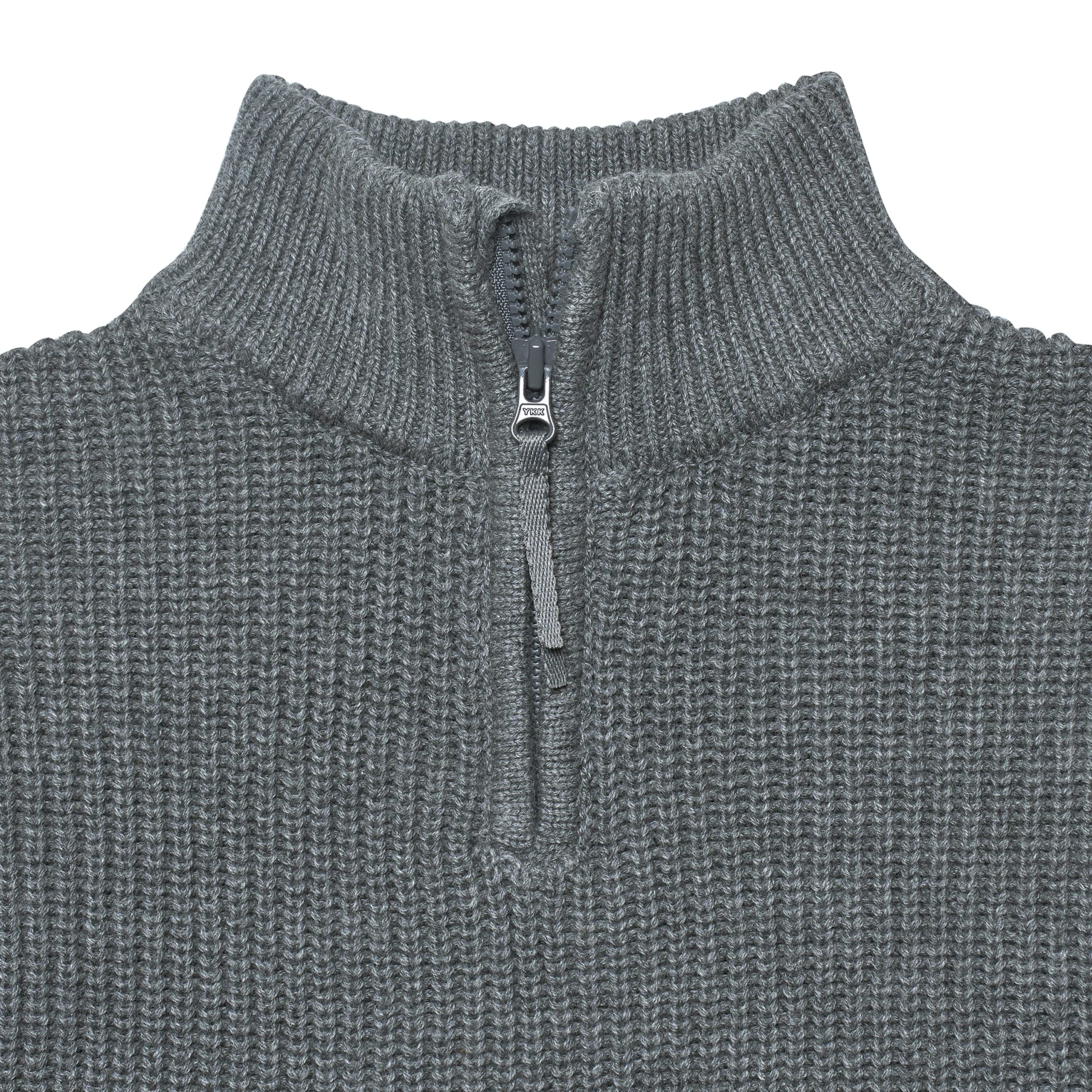 Gerber Baby and Toddler Boys Zip Front Sweater, Dark Gray, 3T
