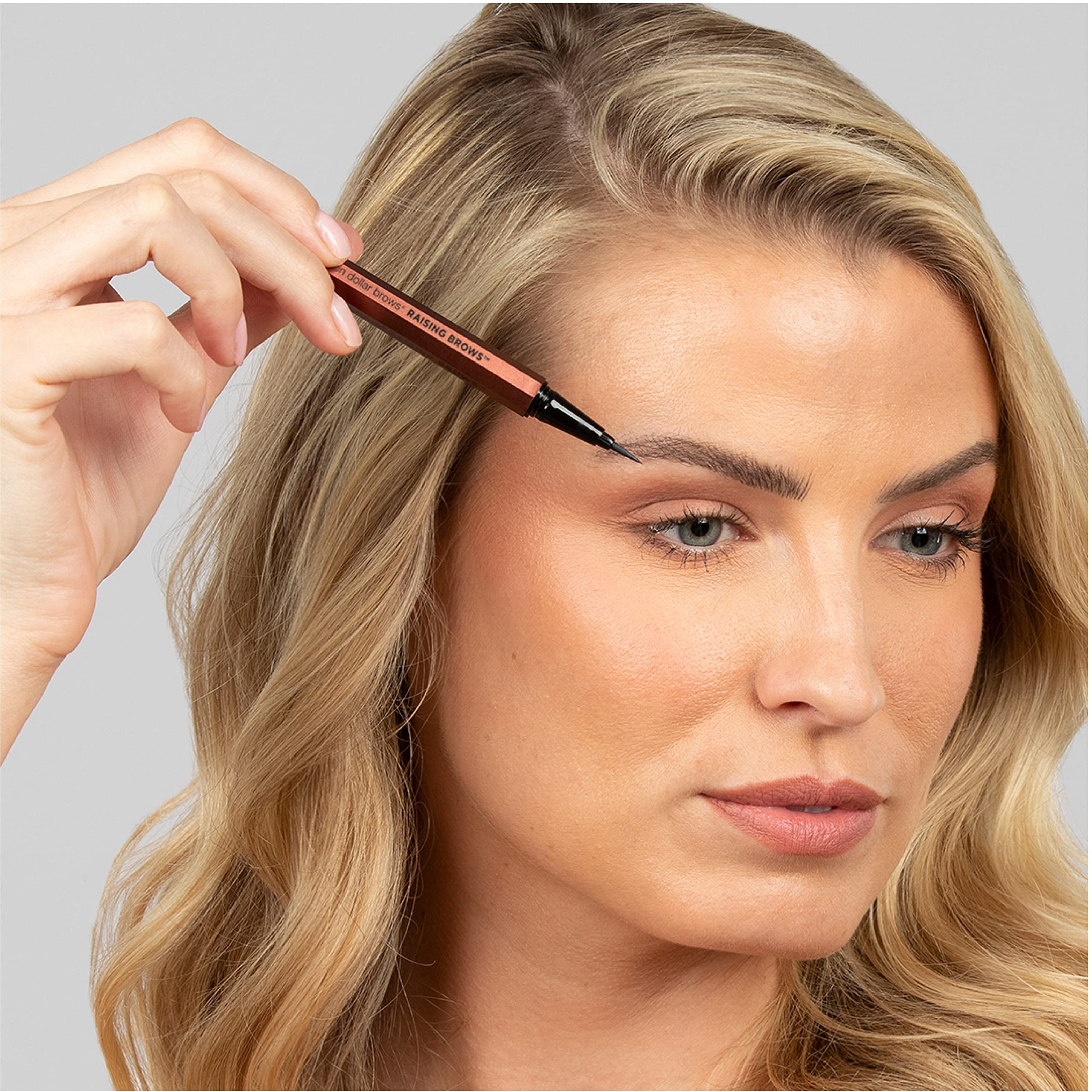 Billion Dollar Brows Raising Brows Liquid Brow Pen, Eyebrow Pen with a MicroTip Applicator Creates Natural Looking Brows Effortlessly and Stays on All Day, Taupe