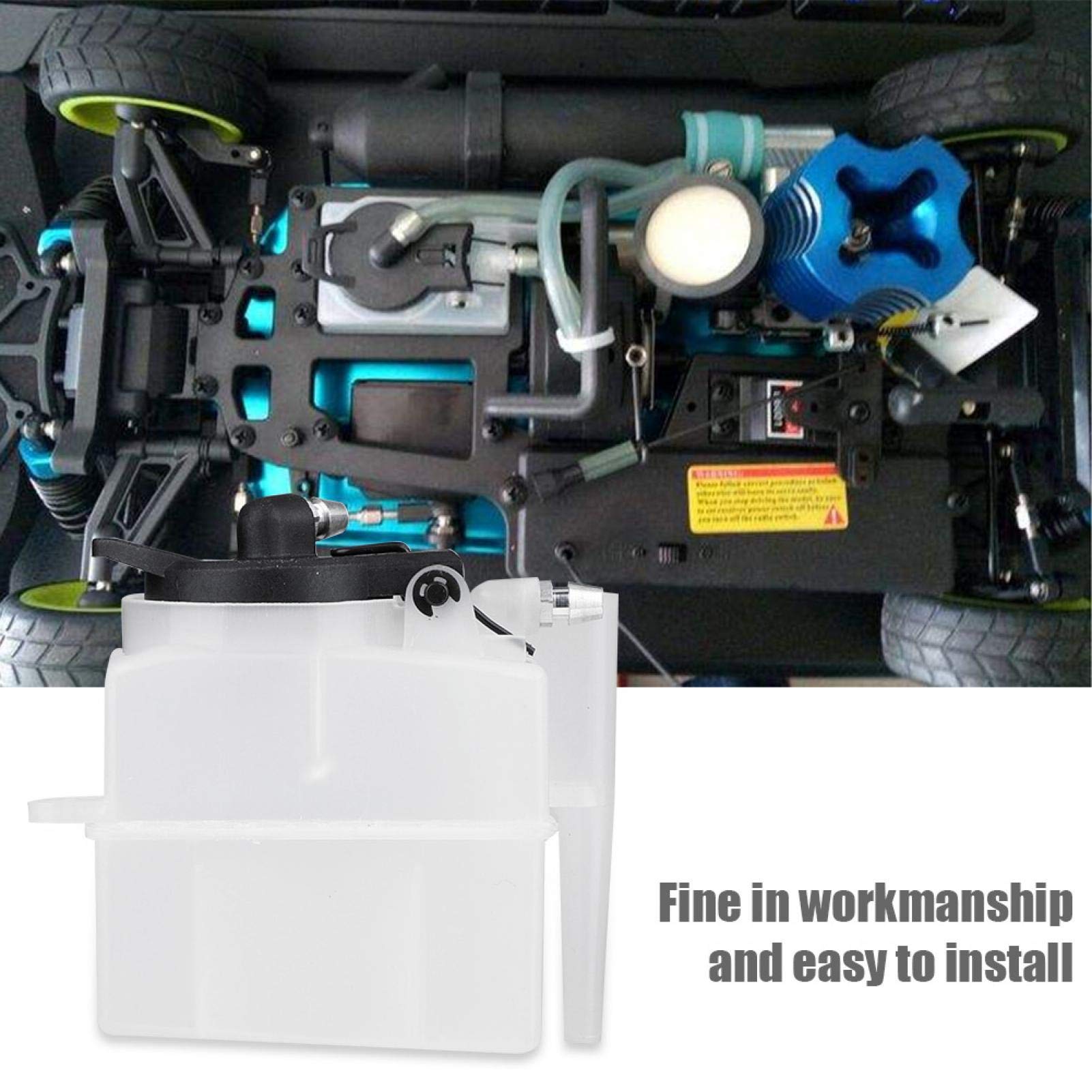 Ruining Durable Plastic RC Fuel Tank, Lightweight Gas Power 75CC 02004 Fuel Tank, RC Accessory for Vehicle Model RC Car