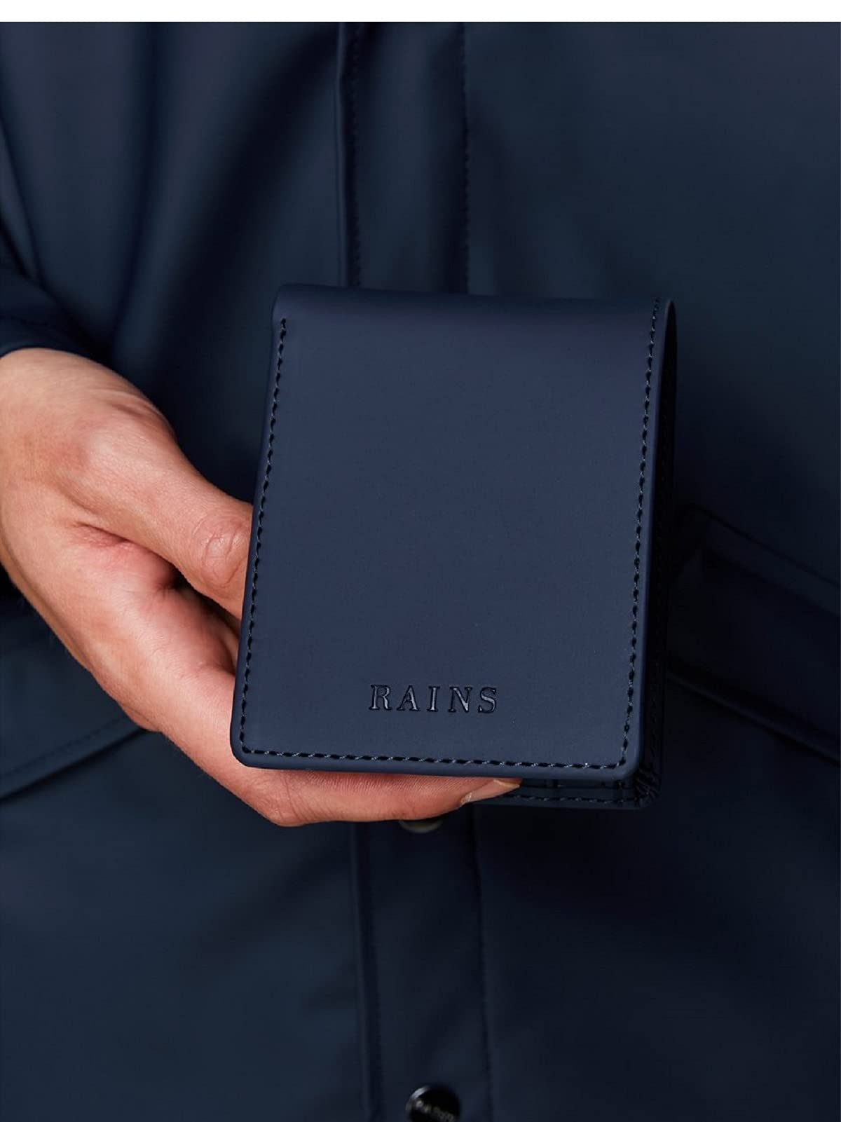 RAINS Folded Wallet | 02 Blue Size One Size 1660