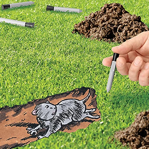 Collections Etc Organic Gopher & Mole Repellent Capsules, Grey