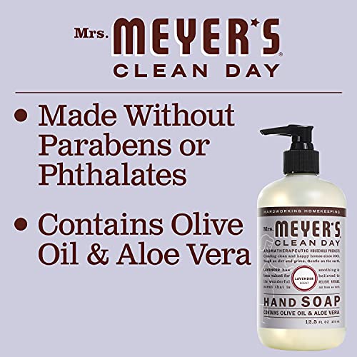 Mrs. Meyer's Clean Day Liquid Hand Soap Refill, Lavender Scent, 33 fl oz (651318)
