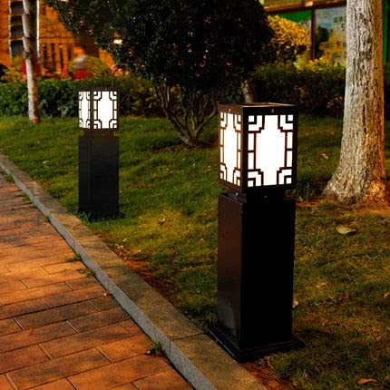 Enlylyog Chinese Style Solar Lawn Lamp Home Yard Hotel Garden Villa Landscape Courtyard Outdoor Waterproof Plug-in Lamp