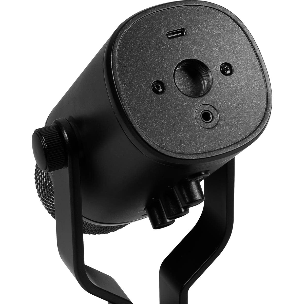 MSI IMMERSE GV60 Streaming Microphone (USB Type-C Interface and 3.5mm Aux, for Professional Applications with Intuituve Control in 4 Modes: Stereo, Omnidirectional, Cardioid and Bidirectional)