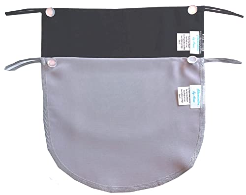 Chemisettes by Anne Modesty Panel Cleavage Cover Mock Cami Black - Grey Size B