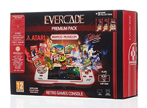 Evercade Premium Pack [EU] Includes 3 Cartridges: Atari Volume 1, Namco Museum Volume 1, and Interplay Volume 1