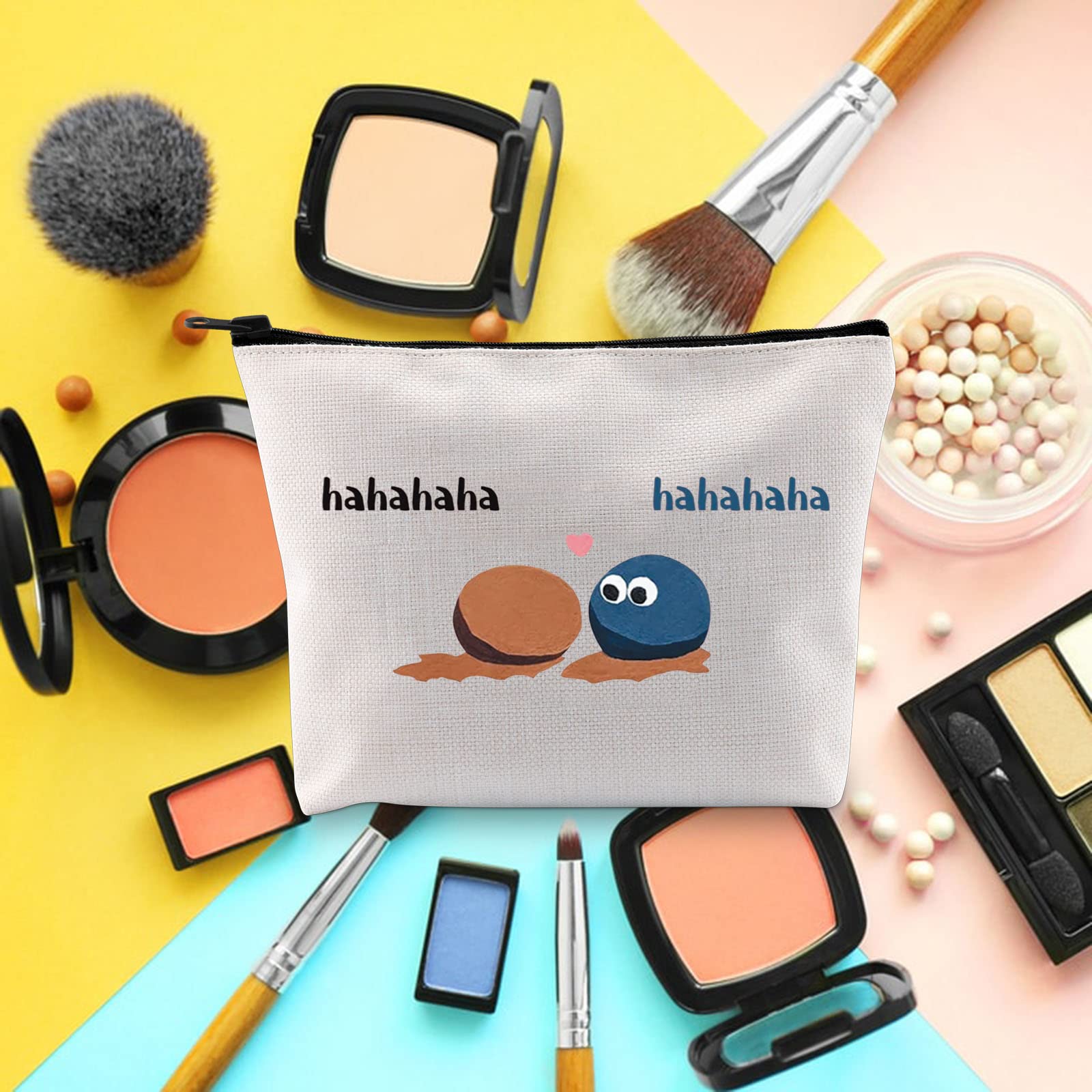 BLUPARK Everything Everywhere All At Once Rock Gift Funny Rock Cosmetic Bag Movie Inspired Zipper Pouch Just be a Rock Gift (hahahaha Rock)